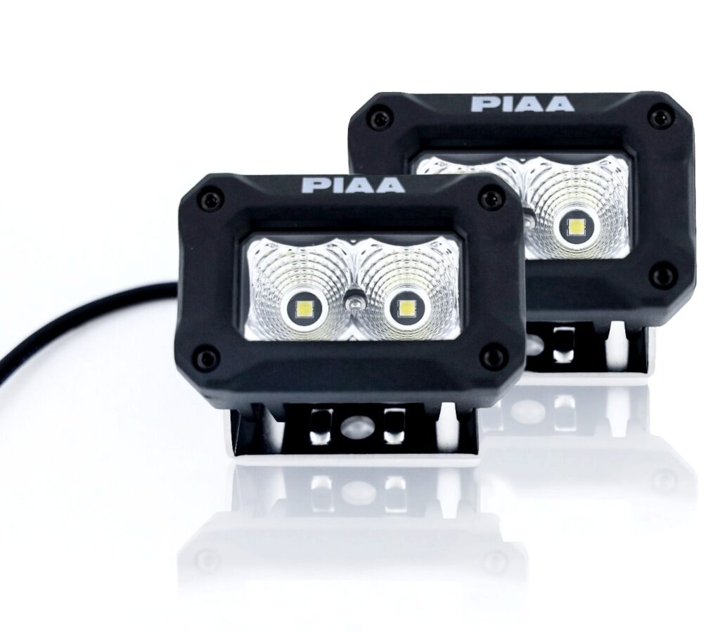 PIAA 3″ 5600K 12V 9.2W LED flood light pods kit – RacingExpert